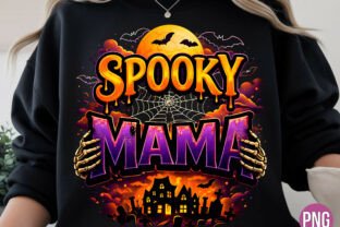Spooky Mama Halloween Haunted House PNG Graphic by Mimi's Store ...