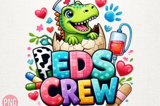 Cute Peds Crew Dinosaur Nursing PNG Graphic by AVA DIGITAL · Creative ...