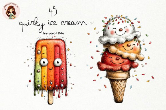 Quirky Beach Animals PNG Clipart Graphic by Nicolle's Colorful Art ...
