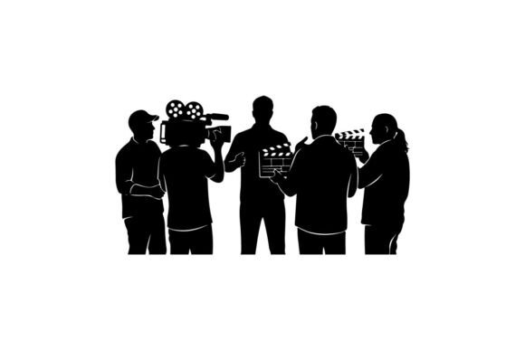 Film Crew Directing Actor Flat Design Ve Graphic by sctchcreations ...