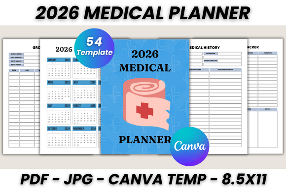 2026 Travel Planner Canva Template Graphic by DIGITAL PRINT BOX ...