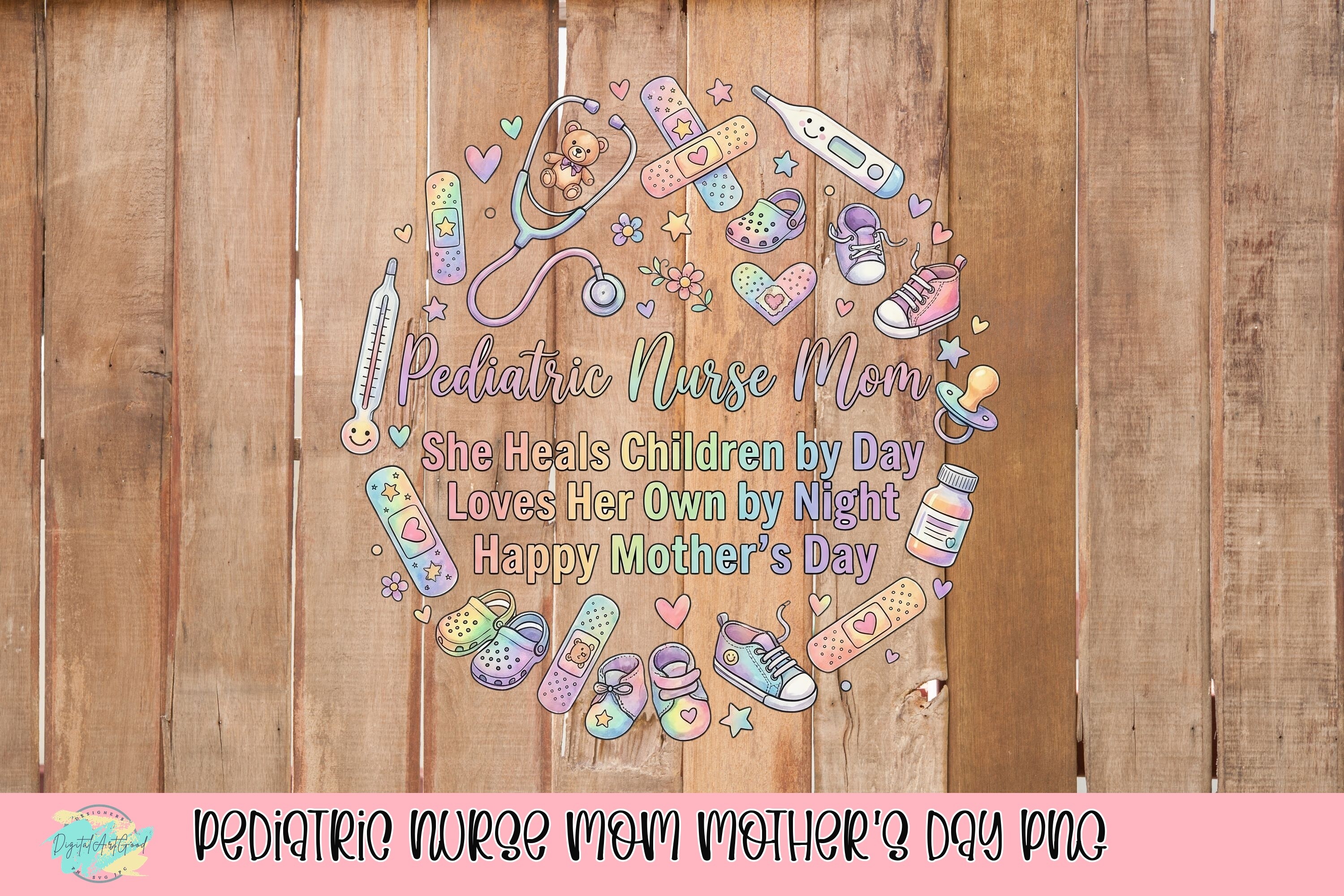 Pediatric Nurse Mom Mother's Day PNG Graphic by DigitalArtGood ...