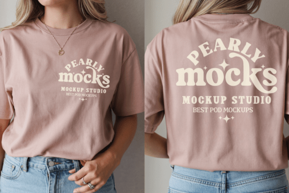 Bella Canvas 3001 Front & Back Mockup Graphic by Pearly Mocks ...