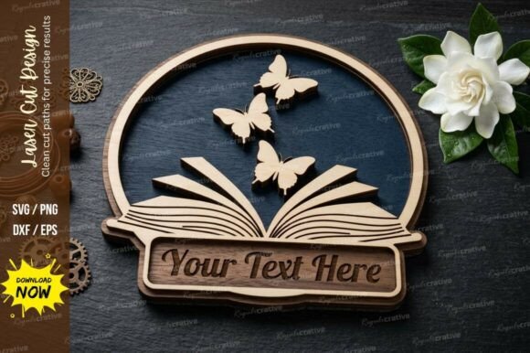 Butterfly Decorative Frame Laser Cut Svg · Creative Fabrica