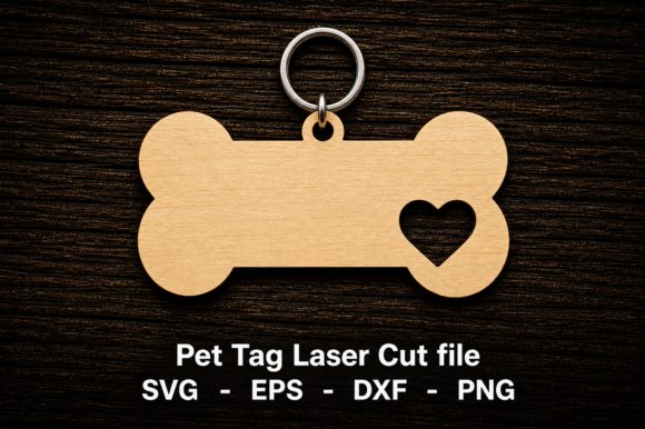 Dog Tag Laser Cut File, Pet Tag SVG · Creative Fabrica