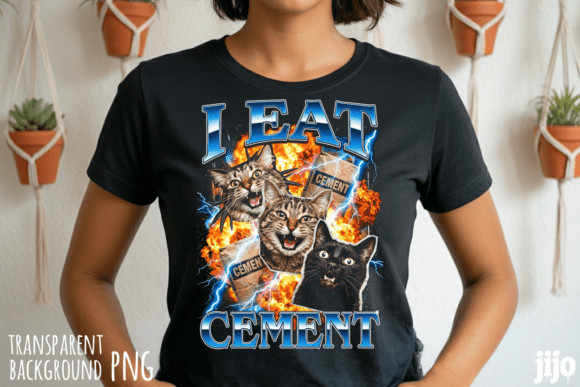 I Eat Cement Cats PNG Graphic by jijopero · Creative Fabrica