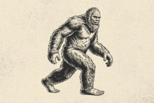 Bigfoot Vector Illustration, Bigfoot SVG Graphic by uzzalroyy9706 ...
