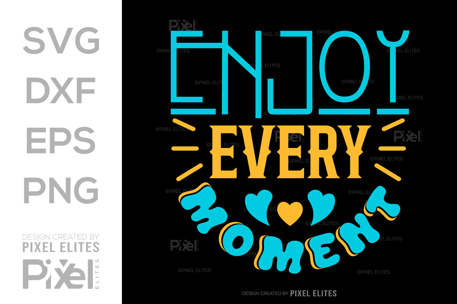 Enjoy Every Moment SVG Cut File Design Graphic by Pixel Elites ...
