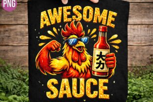 Awesome Sauce Rooster Funny BBQ PNG Graphic by DIGITAL HIVE · Creative ...