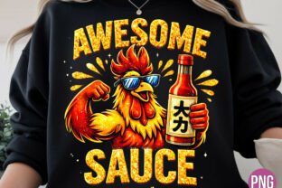 Awesome Sauce Rooster Funny BBQ PNG Graphic by DIGITAL HIVE · Creative ...