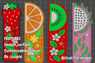 Cute 3D Printable Bookmark Files 4 Set · Creative Fabrica