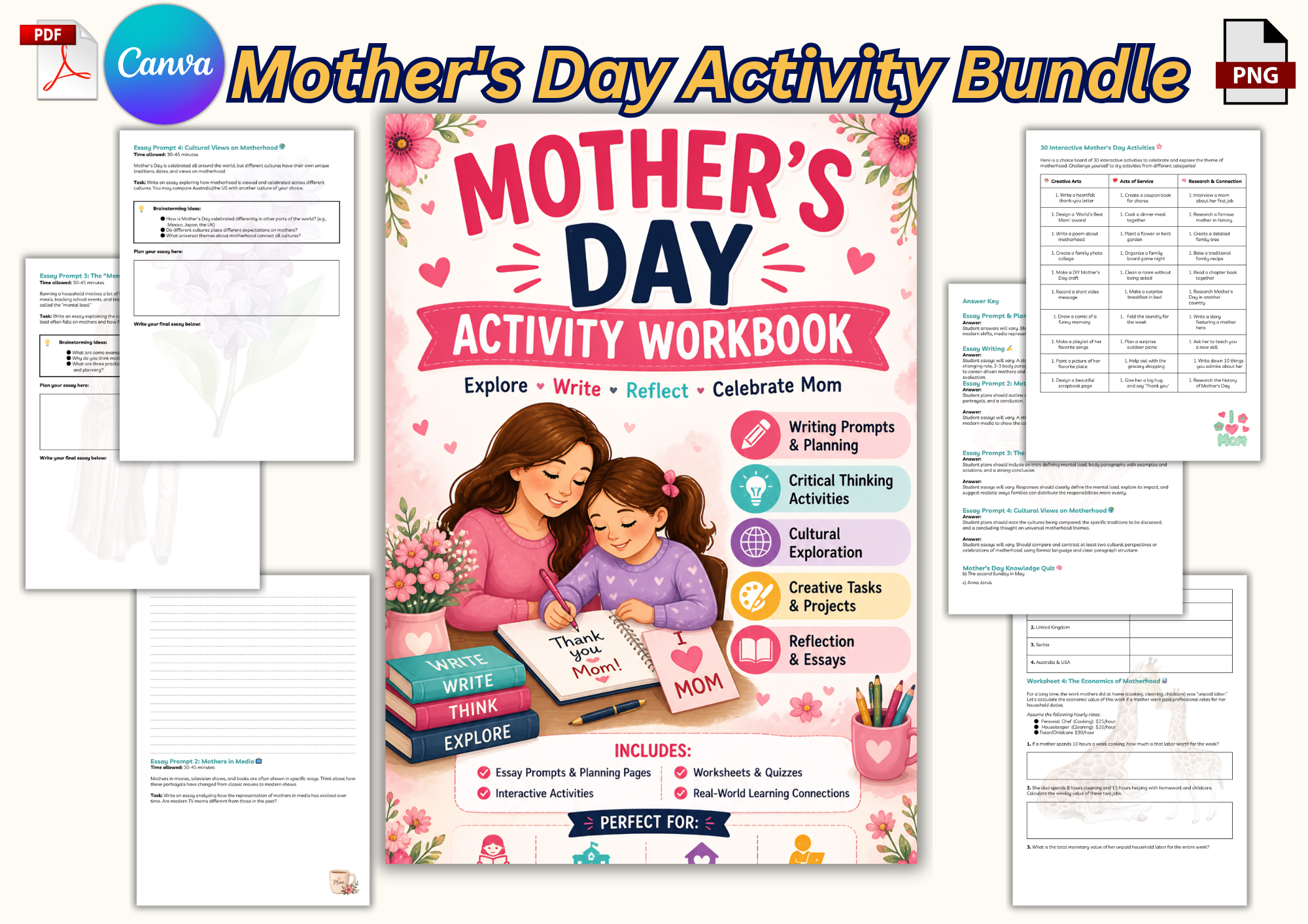 Mother’s Day Activity Workbook Graphic by Nora as · Creative Fabrica