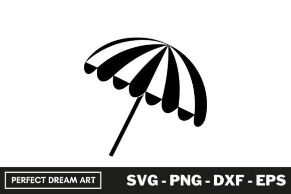 1 Beach Umbrella Svg Cutting File Designs & Graphics