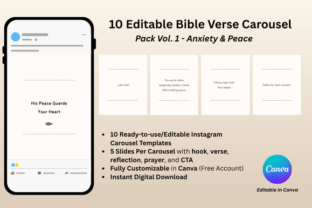 Bible Verse Carousel Templates Vol. 1 Graphic by Root Hope Designs ...