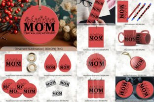 Mom Floral PNG Sublimation Design Graphic by Digital Goodies · Creative ...