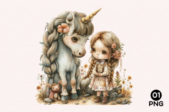 Little Summer Girl PNG Clipart Graphic by Sublimation Design · Creative ...