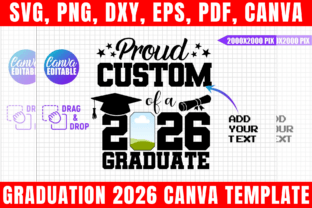 Graduation 2026 Canva Template Graphic by freshzone228 · Creative Fabrica