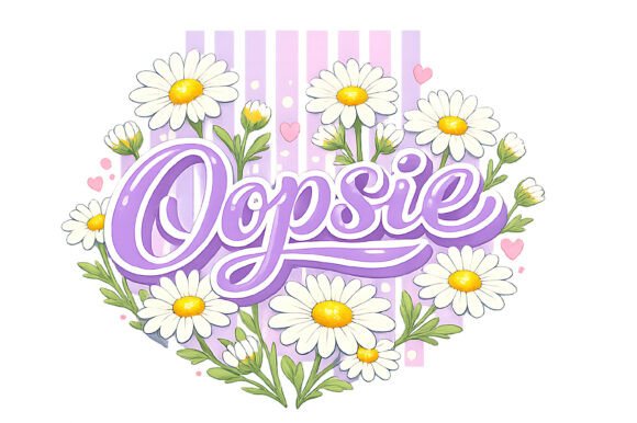 Oopsie Daisy Floralh PNG Graphic by Crafts Station · Creative Fabrica