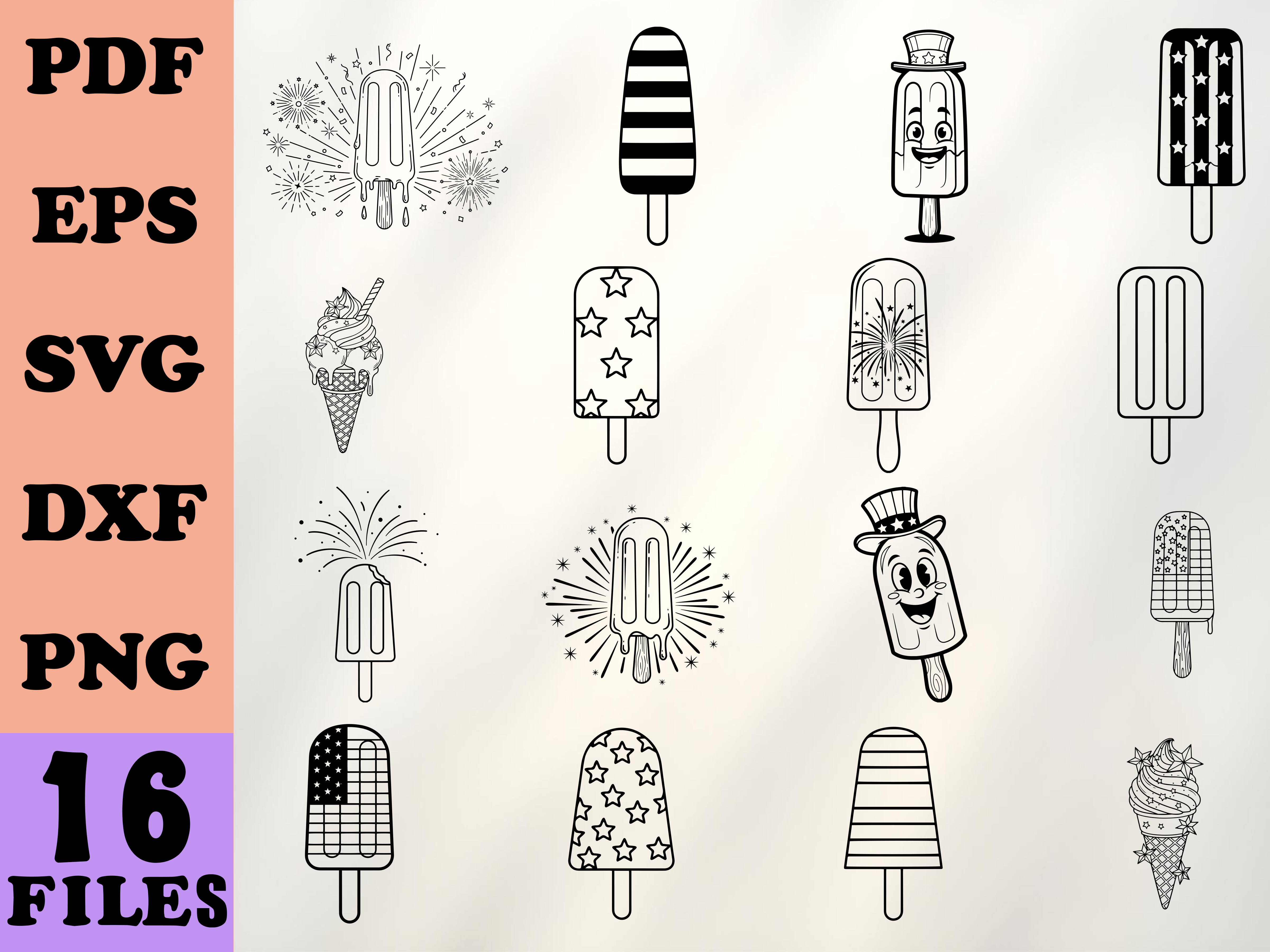 Patriotic Popsicle Ice Cream Summer SVG Graphic by ninjaaui · Creative ...