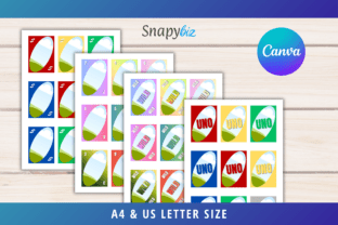 UNO Game Card Canva Editable Template Graphic by SnapyBiz · Creative ...
