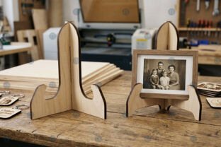 Laser Cut Photo Frame Stand SVG Bundle · Creative Fabrica