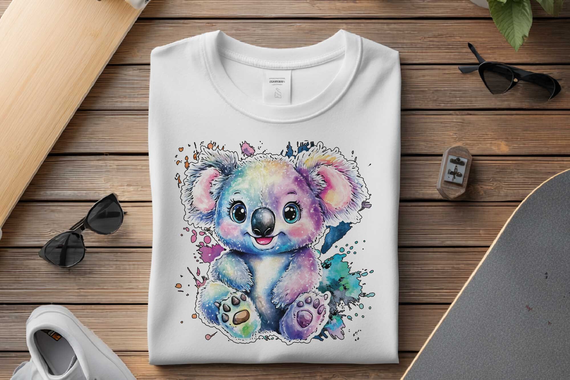 Cute Baby Koala Watercolor Clipart Graphic by Awspik · Creative Fabrica