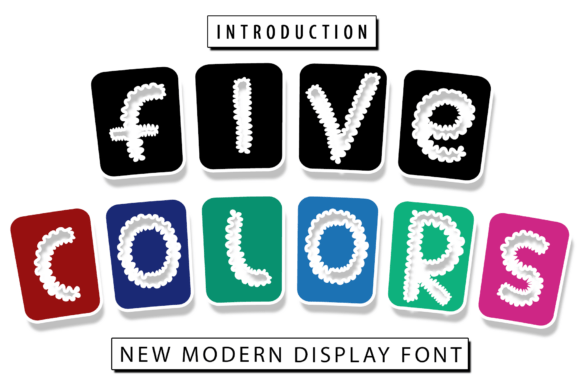 Five Colors Font by Sansana · Creative Fabrica