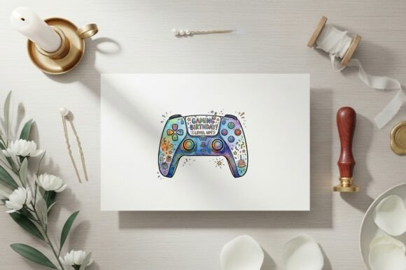 Gaming Birthday Party Controller Design Graphic by designcrafts ...