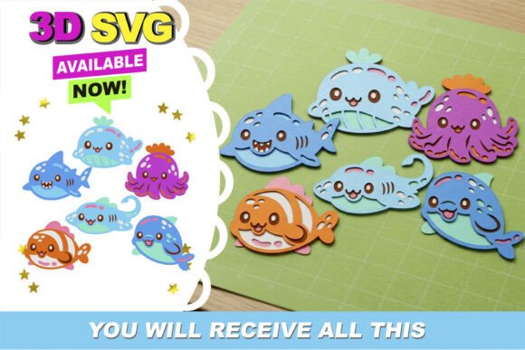 3D SVG Crafts: Stunning Printable 3D Paper Crafts and Cut Files