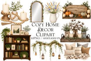 Cozy Home Decor Clipart Graphic by Phoenixvect · Creative Fabrica
