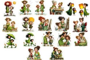 Mother’s Day Clipart PNG Grandma Mom Day Graphic by One-touch ...