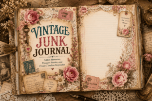 Vintage Junk Journal – Printable Graphic by KDP Studio · Creative Fabrica