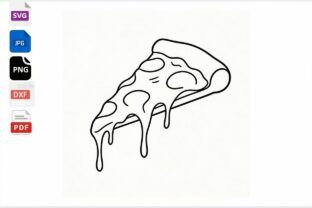 Dripping Pizza Slice SVG Clipart Graphic by mhrana730 · Creative Fabrica
