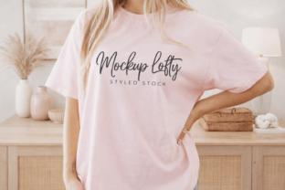 Gildan 5000 Light Pink T-Shirt Mockup Graphic by Mockup Lofty ...