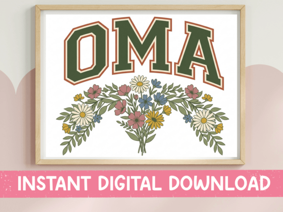 2 Oma Wildflower Svg Designs & Graphics