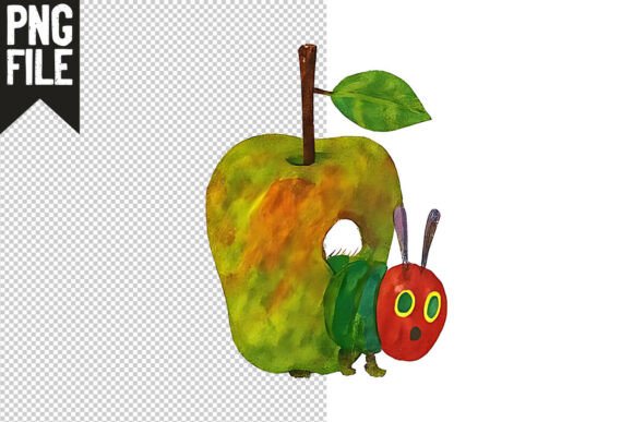 1 Very Hungry Caterpillar Pear Designs & Graphics
