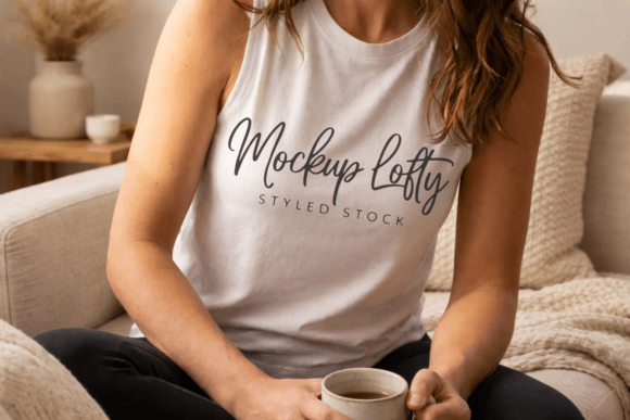 15 Muscle Tank Crop Top Mockup Designs & Graphics
