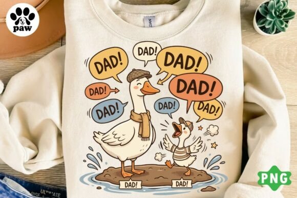 1 Cartoon Goose Dad Designs & Graphics