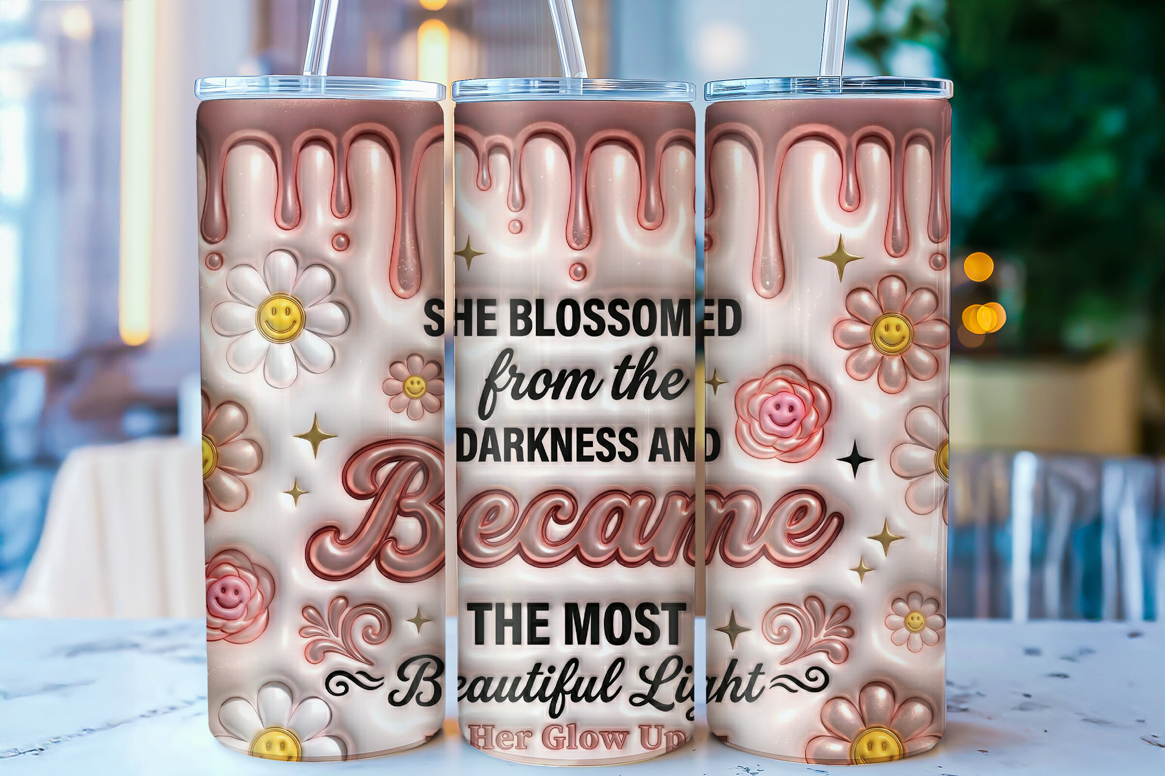 Feminine Motivational Tumbler Wrap PNG Graphic by Dream Creation ...
