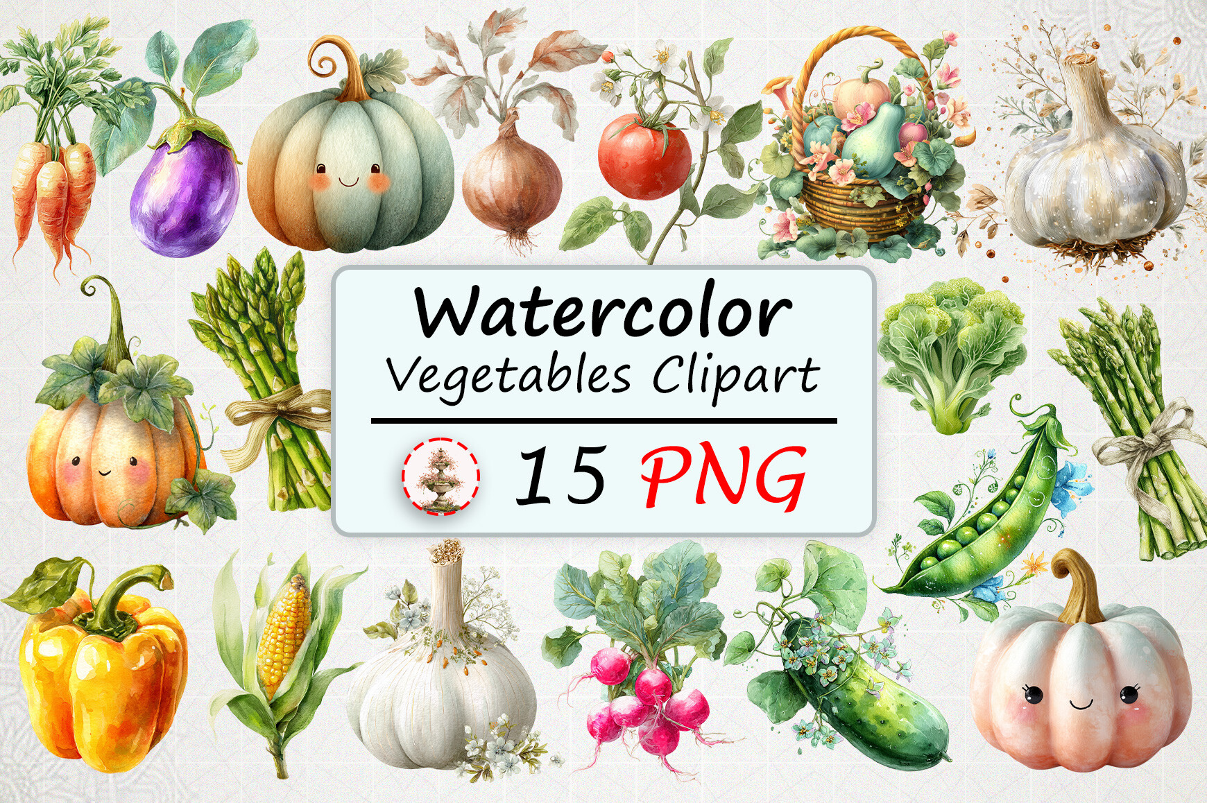 Watercolor Vegetables Clipart Graphic by Sohelrana99 · Creative Fabrica