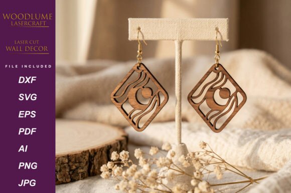 Butterfly Boho Earrings Laser Cut SVG · Creative Fabrica
