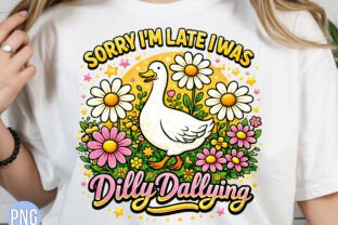 Dilly Dallying Goose Daisy Flower PNG Graphic by Meow CREATIONS ...