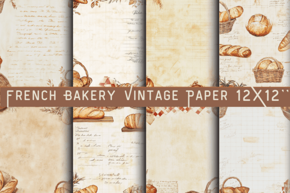 1 French Bakery Background Paper Designs & Graphics