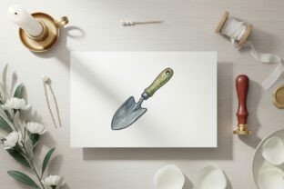 Gardening Trowel Watercolor Art Graphic by designcrafts · Creative Fabrica