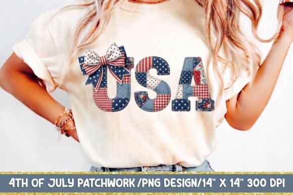 Glitter Patchwork Coquette USA Png. Graphic by CosmosFineArt · Creative ...
