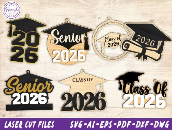 Graduation Kids Laser Cut SVG Bundle · Creative Fabrica