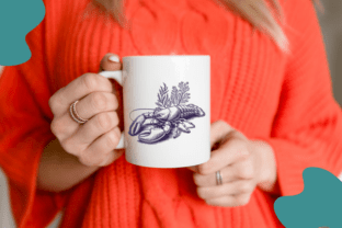 Hand Drawn Coastal Seafood Lobster SVG Graphic by Phoenixvect ...