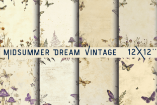 Midsummer Dream Vintage Paper Graphic by DigiArt · Creative Fabrica
