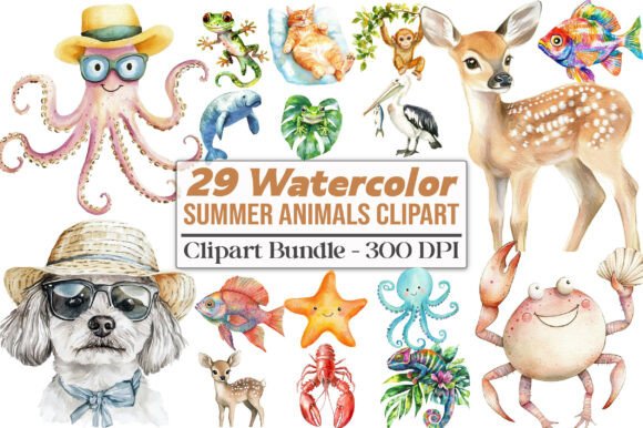 Watercolor Boho Spring Clipart Graphic by Strawberry Art · Creative Fabrica