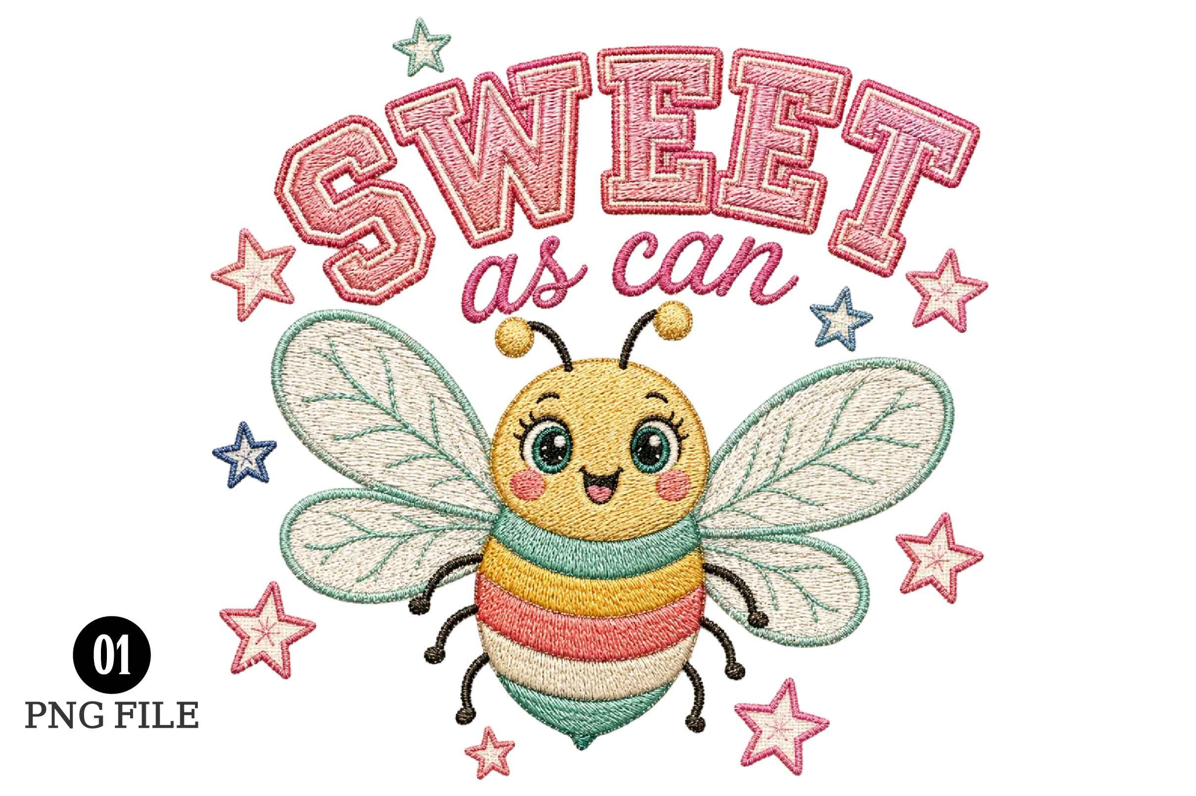 Summer Bee Preppy PNG Graphic by Pink Studio · Creative Fabrica